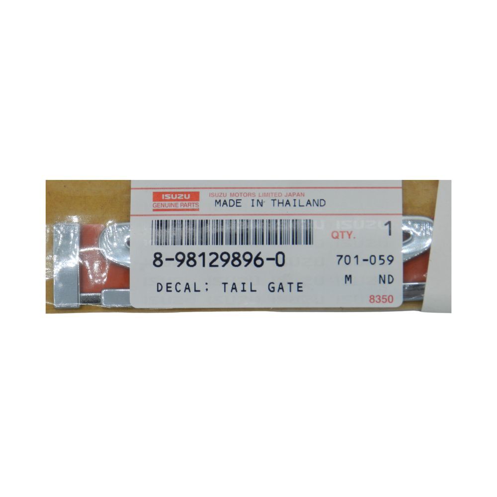 Genuine Isuzu Ute Decal Tail Gate 8981298960