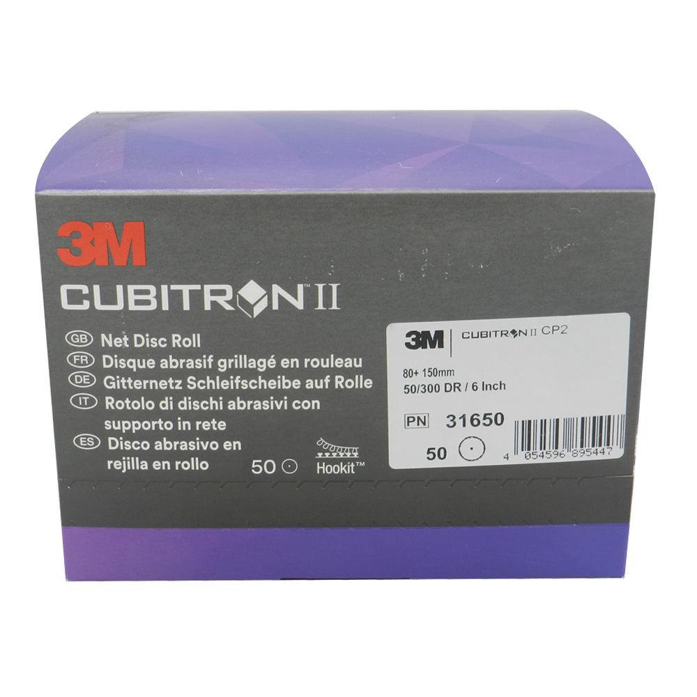 3M 31650 Cubitron II Net Disc Roll P80 150mm/6in. 50 Per Roll