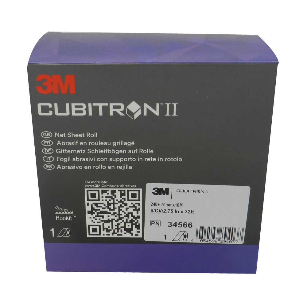 3M 34566 Cubitron II Net Sheet Roll P240 - 70mm x 10m