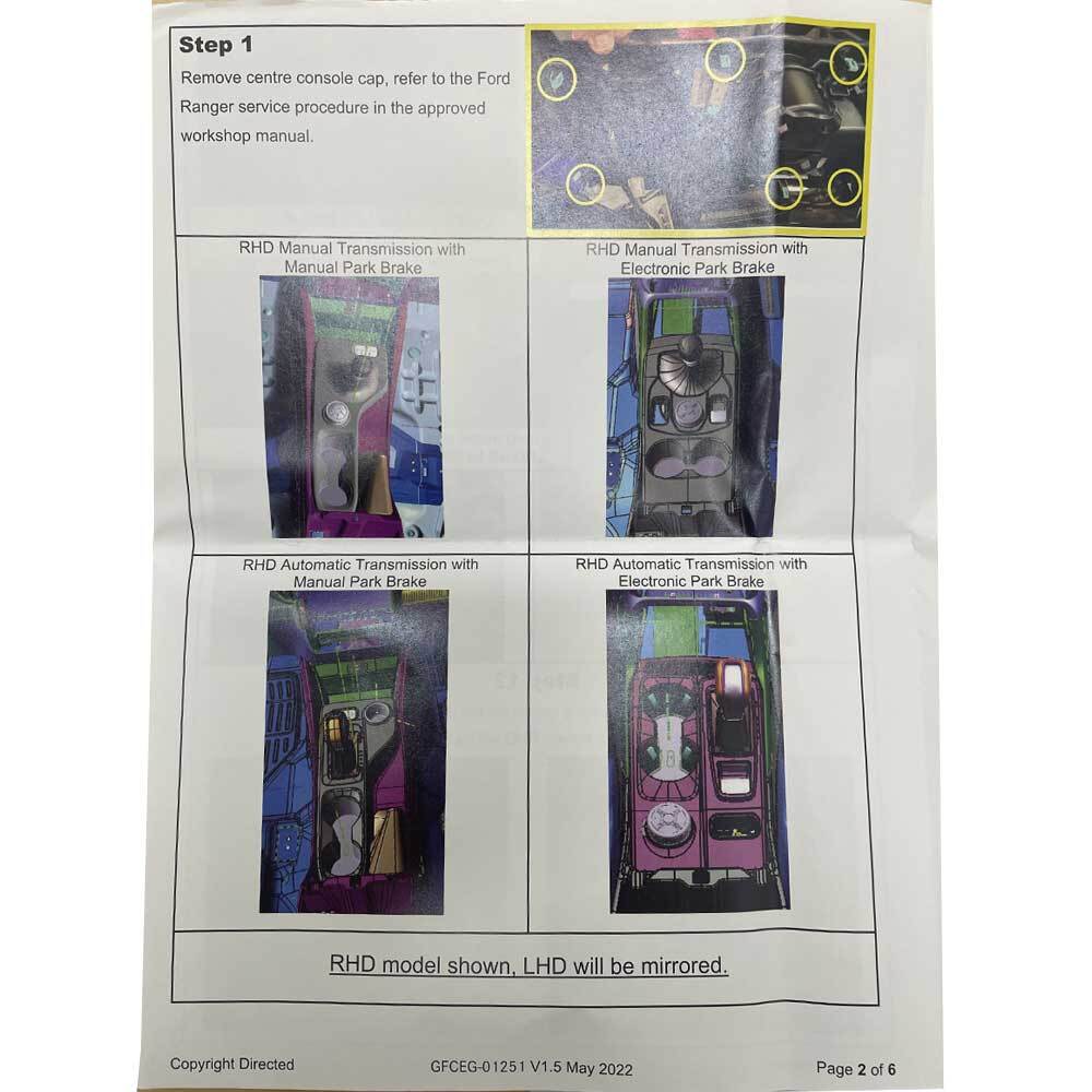 Genuine Ford Wireless Charging Pad Ranger NEXT Gen VN1WZ19A464AL