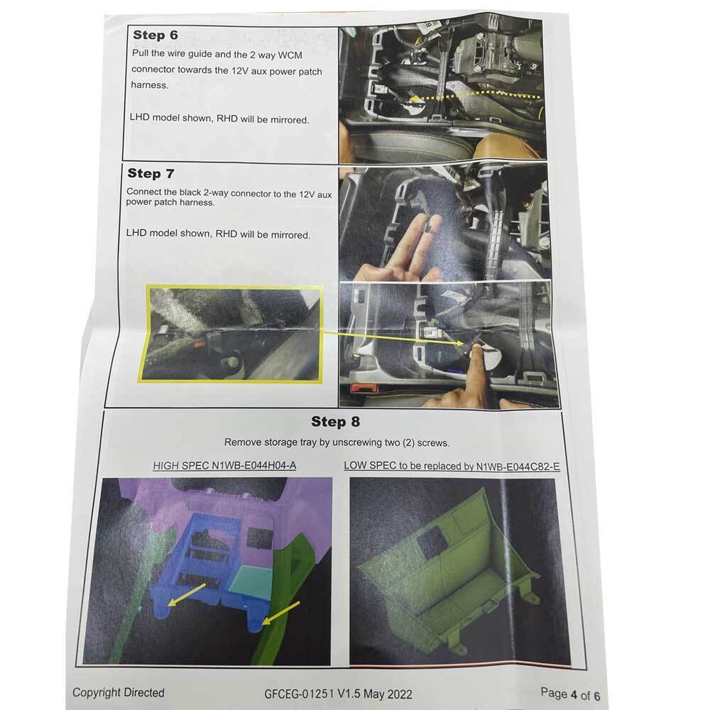 Genuine Ford Wireless Charging Pad Ranger NEXT Gen VN1WZ19A464AL