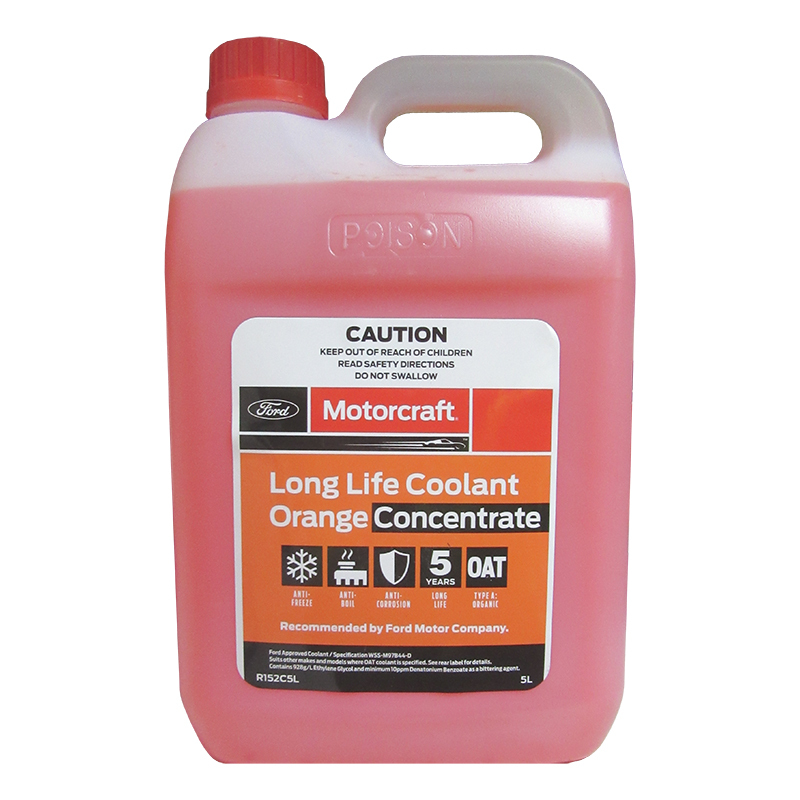 Genuine Ford Long Life Coolant Orange 5 Litres R152C5L