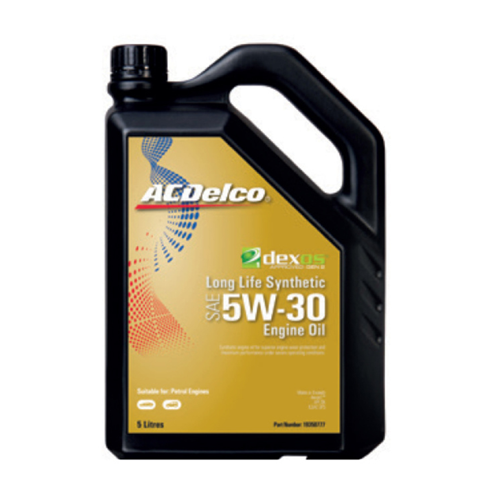 ACDelco Dexos 1 5W-30 Long Life Full Synthetic 5L Suits Petrol