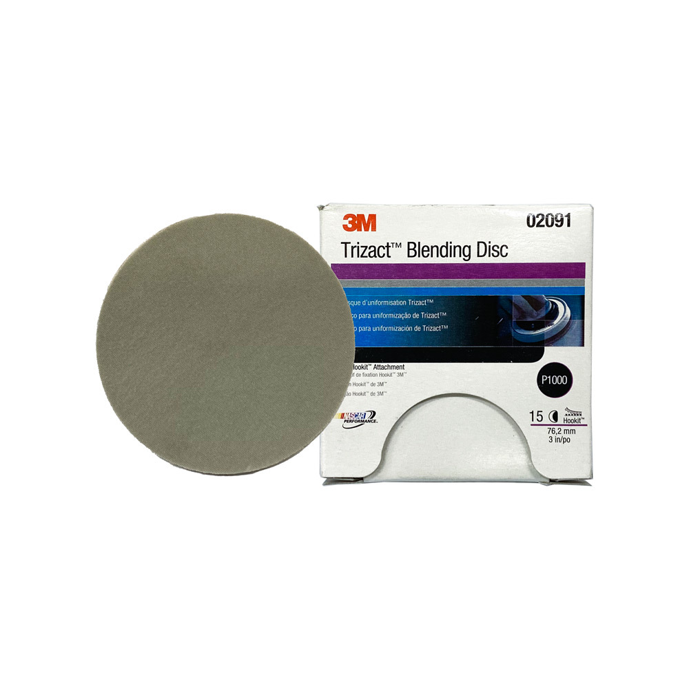 3M 02091 Trizact Hookit Blending Disc P1000 75mm 15 Pack